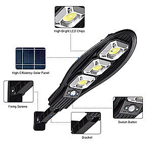 90COB Control Led Solar Outdoor Sensor Light with Remote Control Swhitch Waterproof for Garden Garage Home Yard Pool Night Street Wall Lamp