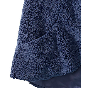 Silvert's Adaptive Clothing & Footwear Women's Ultra Plush Shawl - Navy OS