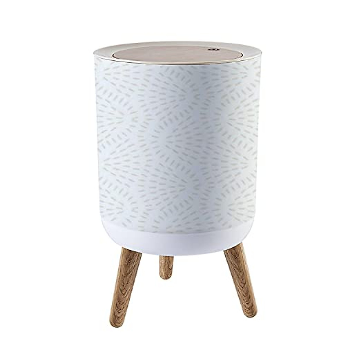 Small Trash Can with Lid for Bathroom Kitchen Office Diaper Rice seamless for fabric wrapping paper simple rice grain light print Bedroom Garbage Trash Bin Dog Proof Waste Basket Cute Decorative