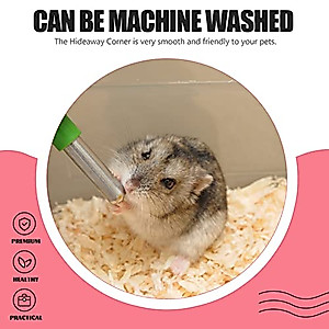 balacoo Rat Sleeping Hidey Sides Bed Rats Beds Curtain Small Tent Animal for Home Forest Three Cage Pet Guinea Hide Decoration Decor Fit Rabbit House Chinchilla Corner Ferrets