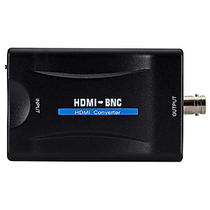 SAIZHUO HDMI to BNC Adapter Audio Signal Converter Adapter Stereo Audio Converter 3.5mm for HDMI Video to Display on Regular Televisions