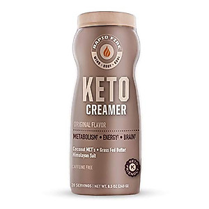 RAPID FIRE Ketogenic Creamer with MCT Oil for Coffee or Tea, Supports Energy and Metabolism, Weight Loss, Ketogenic Diet 8.5 oz. (20 servings)