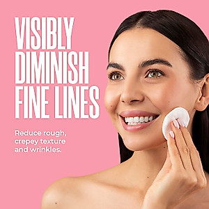 Glycolic Acid Pads with Vitamin C - Toner Pads for Face Cleansing With Tea Tree Oil - Exfoliating Pads with 20% AHA & Vitamins E, B3, B5 - Facial Peel Resurfacing Pads, Glycolic Acid Peel (50)