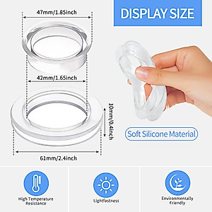 AQEENURA 8 Pieces Patio Umbrella Replacement Parts Kit Patio Table Umbrella Hole Ring Plug Cover and Cap Umbrella Stand Base Screw Umbrella Pole Cap (8PCS)