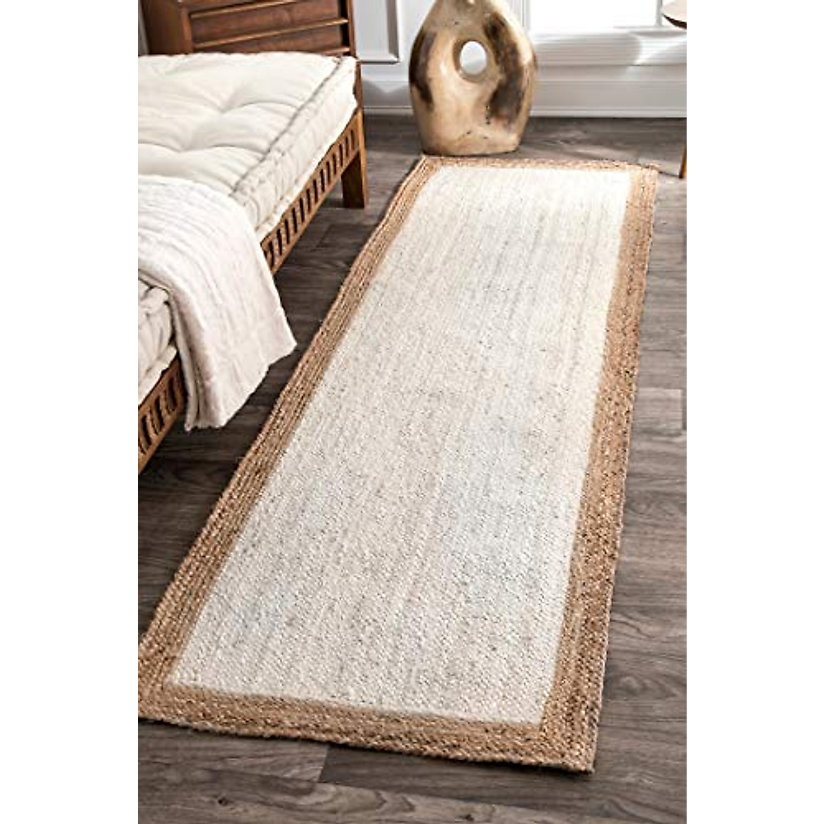 nuLOOM Eleonora Casual Jute Area Rug, 8' x 10', White