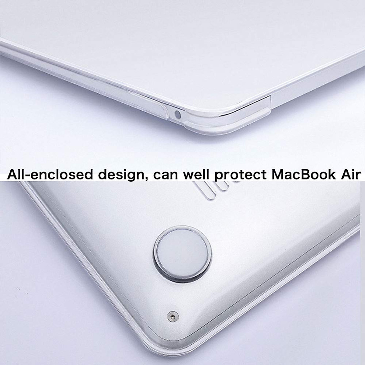 AIPNIS Personalized Photo Transparent Hard Case for MacBook Air 13 inch, A2337 M1 A2179 A1932 (Release 2018-2020), Custom HD Print, Crystal Clear Hard Shell Cover, Compatible with MacBook Air 13 inch