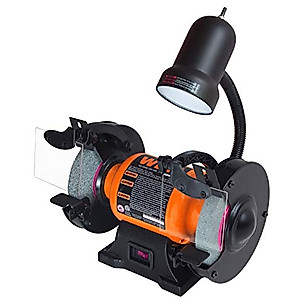 WEN 4276 2.1-Amp 6-Inch Bench Grinder with Flexible Work Light