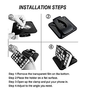 AONKEY Cell Phone Holder for Car, Dashboard Anti-Slip Vehicle GPS Car Mount Universal for All Smartphones, Compatible iPhone XR XS Max X 8 7 6S Plus, Galaxy S10/S9 Plus S8 Note 9/8, LG V30, Pixel 3 XL