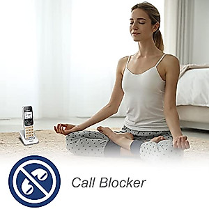VTECH VG208 DECT 6.0 Corded/Cordless Phone for Home with Answering Machine, Call Blocking, Caller ID, Large Backlit Display, Duplex Speakerphone, Intercom, Line-Power (Silver/Black)