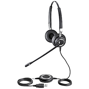 Jabra BIZ 2400 USB UC Duo Corded Headset for Softphone and Mobile Phone