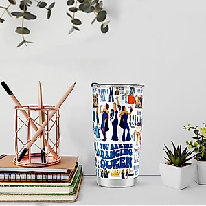 LONGXIN Mamma Fans Gifts, Stainless Steel Tumblers 20oz, Mamma Music Tumbler, Mamma Stuff Musical Comedy Gift for Family Friend Women - You Are The Dancing Queen