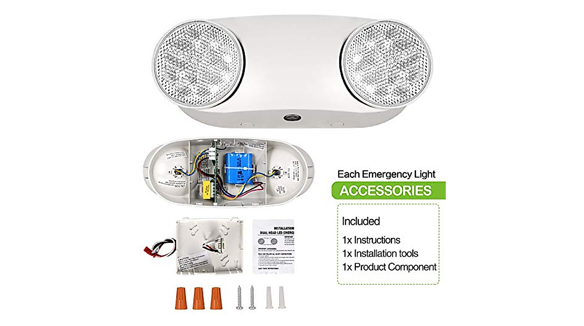 Adjustable LED Emergency Light - 4 Pack | Hykolity