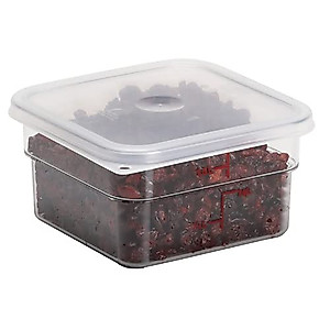 Cambro SFC2SCPP Cambro Square Seal Lid for 2 and 4 Qt. Capacity Clear Camwear Containers