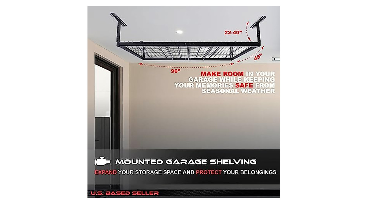 Garage Ceiling Storage Racks - Maximize Space with ABN 4x8ft System