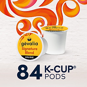 GEVALIA Signature Blend Coffee, Mild, K-CUP Pods, 84 Count