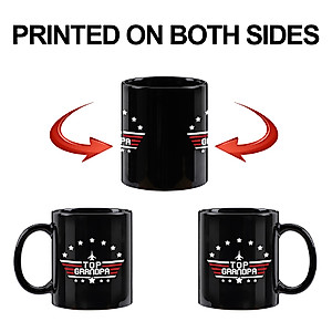 Cabtnca Grandpa Gifts, Top Grandpa Mug, Fathers Day Birthday Gifts for Grandpa, Grandpa Coffee Mug, Grandpa Gifts from Grandkids, Grandpa Christmas Gifts, 11Oz