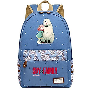Student Water Resistant Bookbag,Anya Forger Travel Bag Spy Family Lightweight Daypack for Teenager