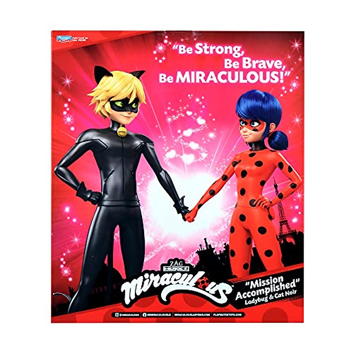 Miraculous Ladybug Mission Accomplished Ladybug & Cat Noir 2-Pack Dolls by Playmates Toys