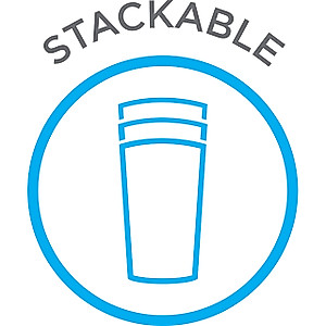 Libbey Stack It Medium Glass Storage Containers with Lids, Set of 4