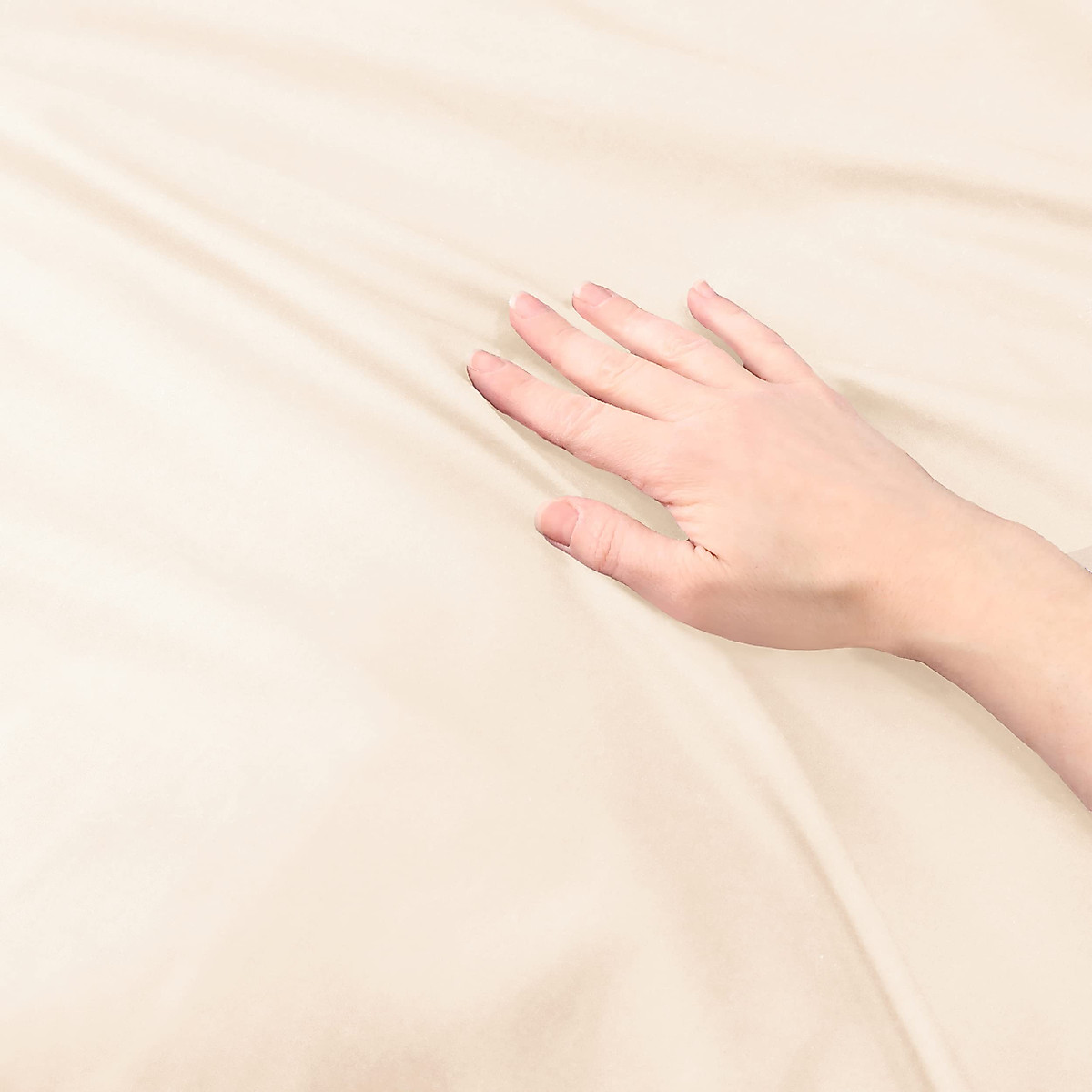 Superior Cotton Percale Duvet Cover Set, King/California King, Ivory, 3-Pieces