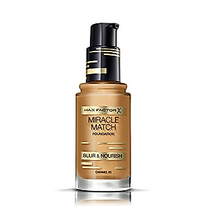 Max Factor Miracle Foundation Match Foundation, No. 85 Caramel, 1 Ounce