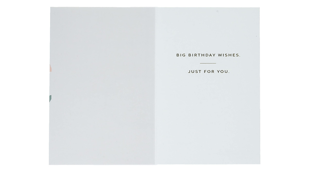 Hallmark Signature Birthday Card - Big Birthday Wishes