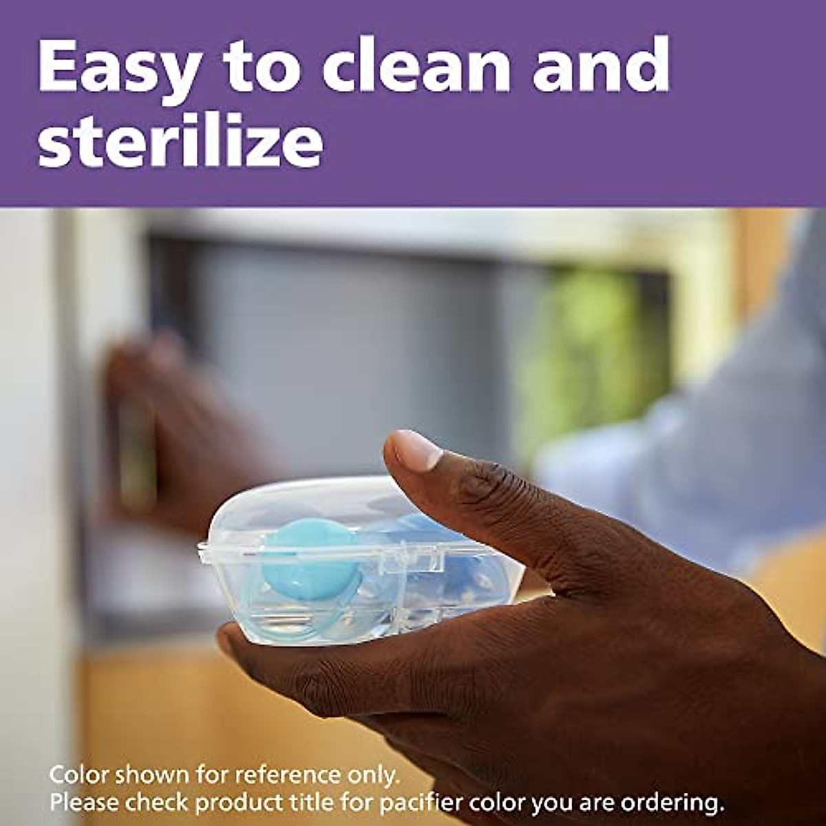 Philips AVENT Ultra Soft Pacifier, 0-6 Months, Arctic White/Green, 4 Pack, SCF214/40