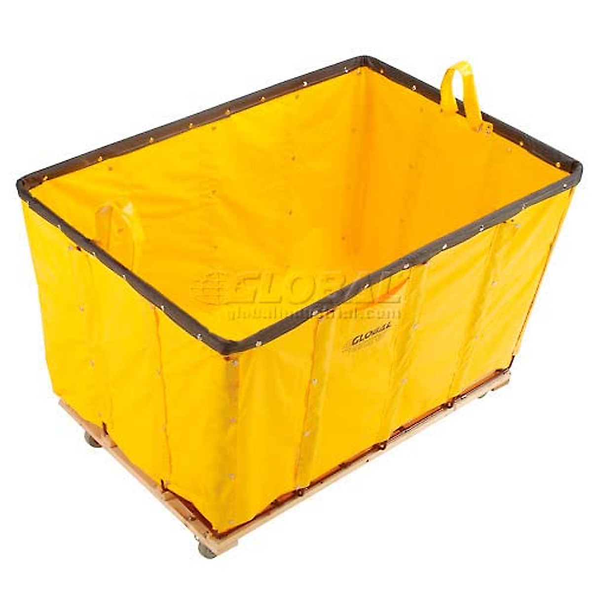24 Bushel Yellow Vinyl Basket Bulk Truck, 53-1/4"L x 36-1/4"W x 30-1/2"H