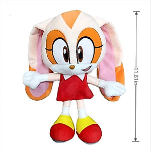 WEERSHUN Plush Toys, 10-12 inch Series Action Figures Plushies (Cream The Rabbit)