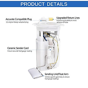 FAERSI Fuel Pump Assembly Replace# E8502M Compatible with Nissan Sentra & Sentra 2002 2003 2004 2005 2006 L4 1.8L /L4 2.5L