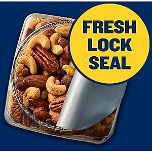 PLANTERS Unsalted Premium Blend Cashews, Almonds, Hazelnuts, Pecans Pistachios, 2.16 lb. Container