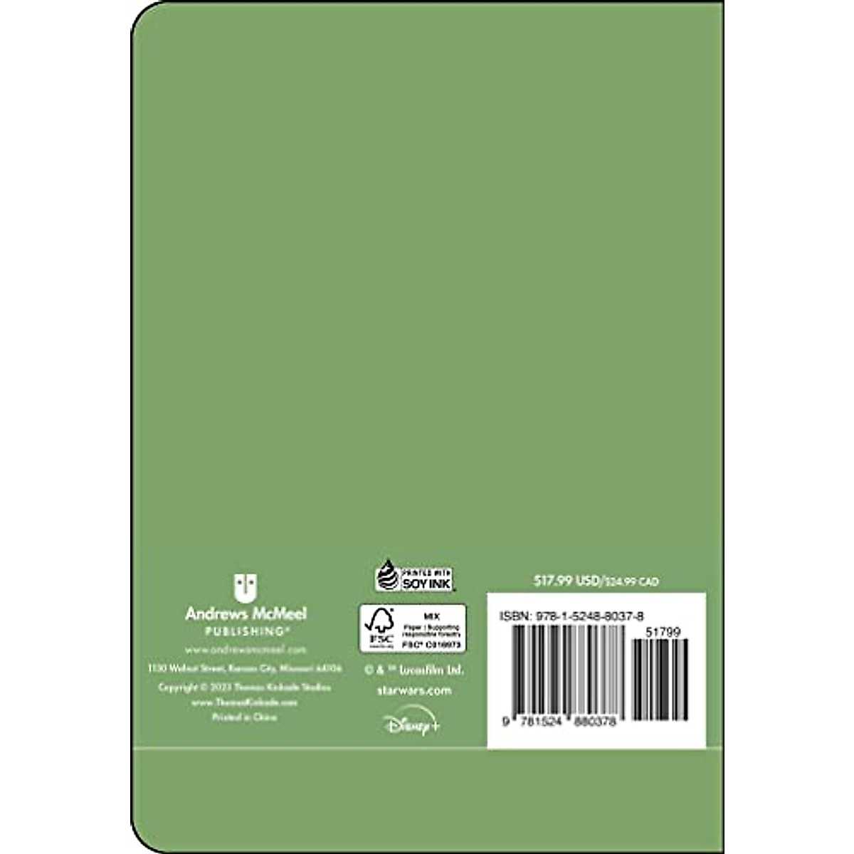 THE MANDALORIAN by Thomas Kinkade Studios 12-Month 2024 Monthly/Weekly Planner Calen: Child's Play