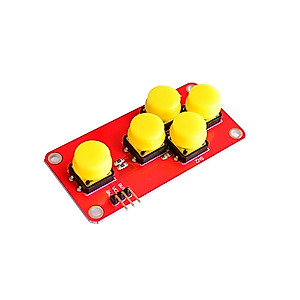 ZYM119 AD Keyboard Simulate Five Key Module Analog Button for Sensor Expansion Board Circuit Board