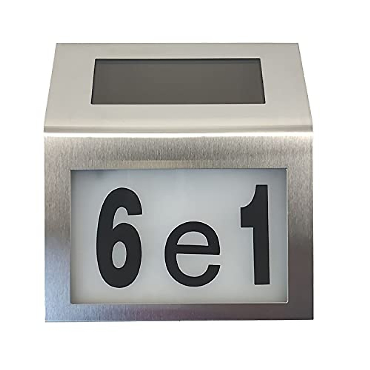 HUMINGG Solar Lights Outdoor Solar Lamp House Number Sign Lighted LEDs Doorplate Number Light for Home Street Solar Garden Light