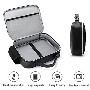 Lineman American Flag Electric Cable Lineman Insulated Lunch Tote Bag Durable Lunch Box Container with Detachable Buckled Handle for Office Work Picnic Travel
