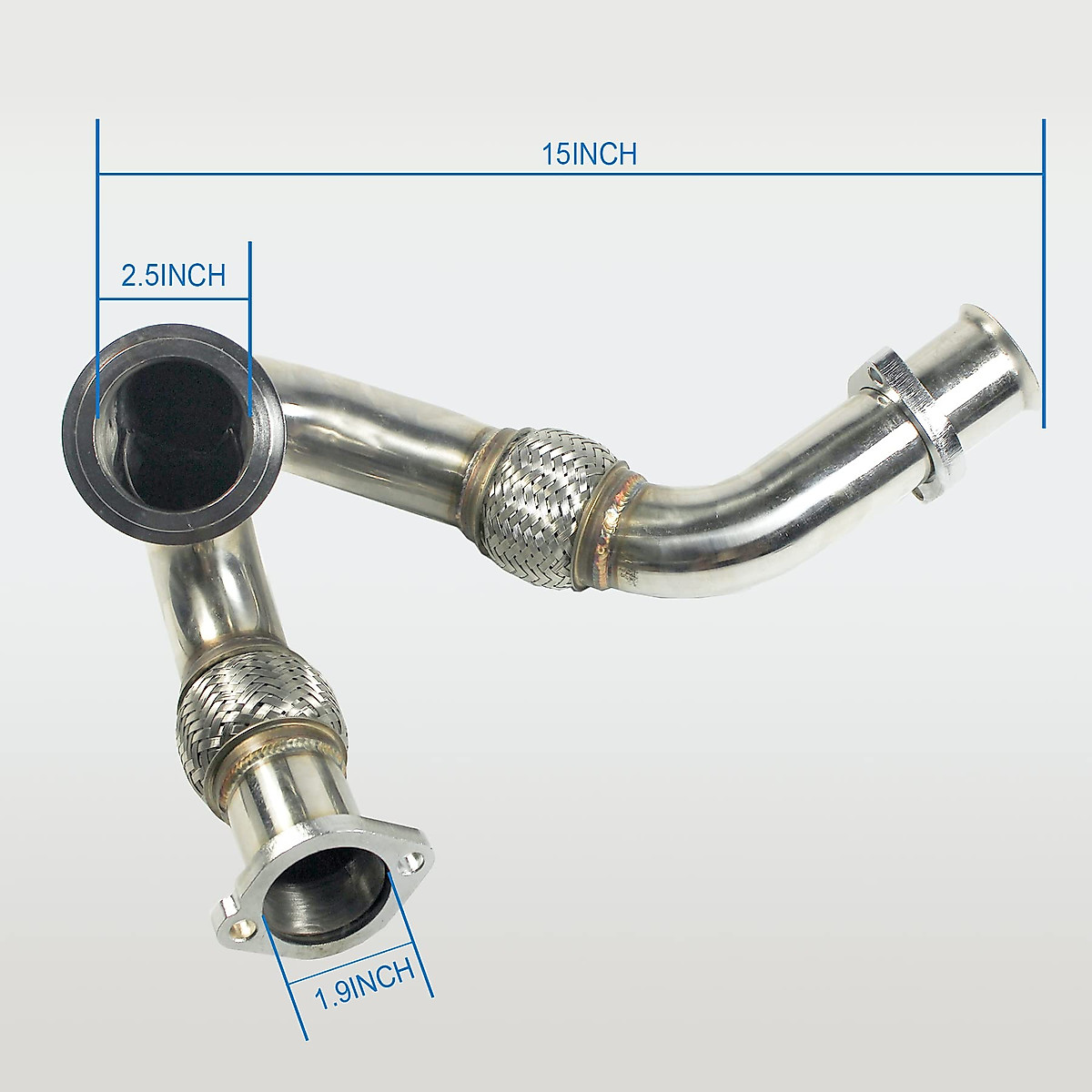 JDMSPEED New Turbocharger Y-Pipe Up Pipe Kit With Gasket Replacement For Ford 6.0L Diesel 2003-2007 Replaces# 5C3Z6K854CA 679-011 679-012 1846581C1