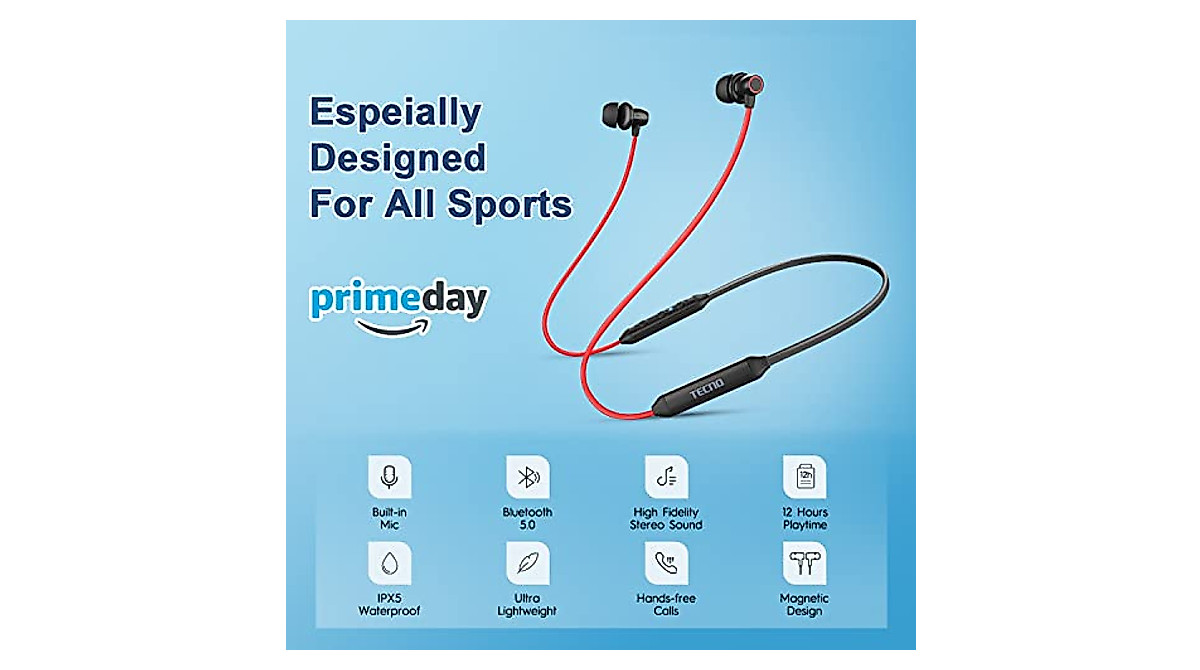 Tecno Wireless Bluetooth Headphones, Bluetooth Earbuds Neckband with ...