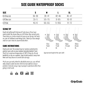 GripGrab Lightweight Waterproof Cycling Socks Insulating Cold Weather Cycling Socks Wet Weather Winter Socks For Cycling