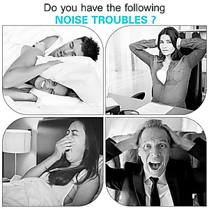 XANGNIER Ear Plugs for Sleeping Noise Cancelling,2 Pair Reusable Silicone Noise Reduction Ear Plugs,Hearing Protection Earplugs Sound Blocking for Sleeping,Work,Study,Travel,Concerts,Motorcycle