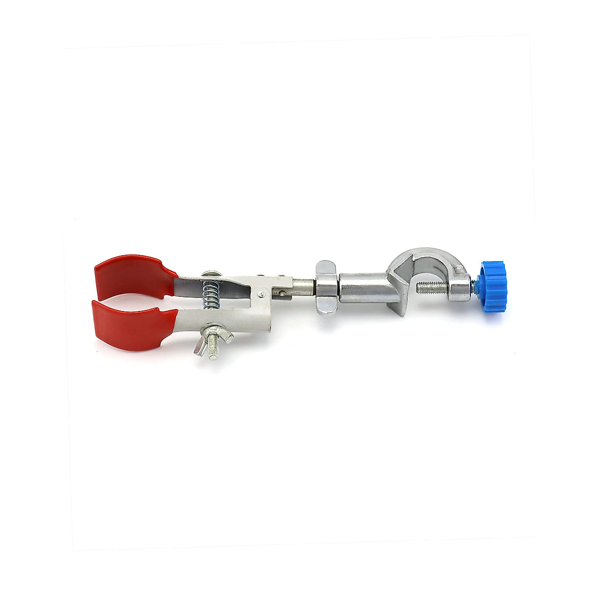 QWORK Lab Clamp, 2 Pack, Cork Lined Prongs, Burette, Flask, Beaker Clamp, Holds Objects up to 1.75" [45mm], Labs Universal Clamp (Rods up to 0.7" Diameter)