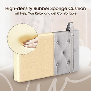 GREENSTELL Wall Mount Headboard with USB for Queen/Full Size Bed, Linen Fabric Headboard Only, Industrial Pipe Modern Style, Gray Hanging Head Boards, Comfortable, Button Upholstered for Bedroom