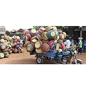 AFRICAN MARKET BASKET African Basket Oval, 1 EA