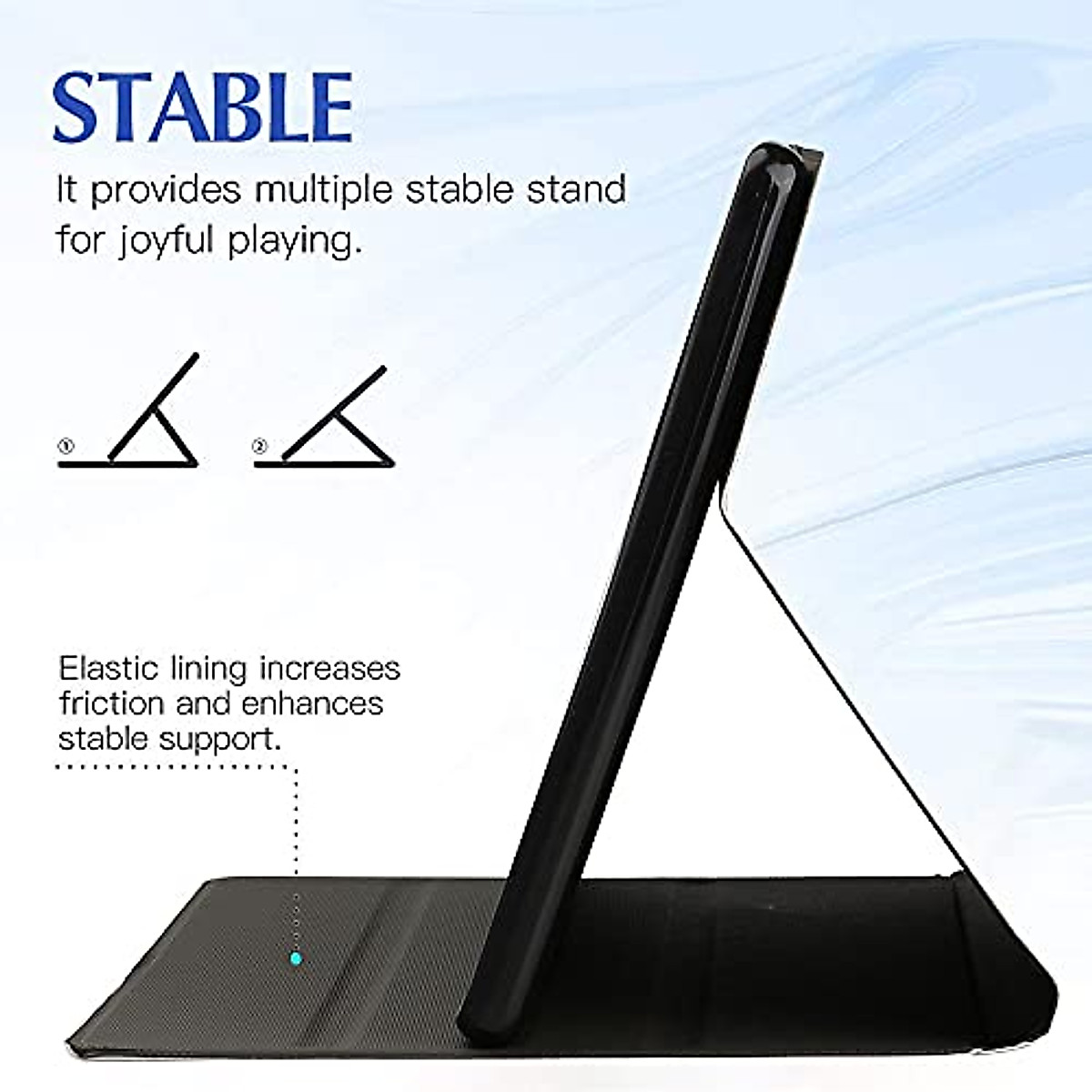 Pudazvi Case for Amazon Kindle Fire HD 10 & 10 Plus Tablet(Fit for 10.1" 13th/11th Generation 2023/2021 Release),Ultra Slim Multi-Angle Viewing Auto Wake/Sleep,Marble Purple