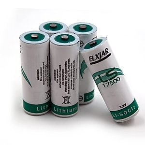 (5-Pack) 3.6V 3600mAh LS17500 Battery, Replacement for SAFT LS17500, Emergency Backup, Data Collection, AMR Add-ons, Smoke Alarms, Carbon Monoxide Detectors, Intrusion Sensors, Fleet Monitoring