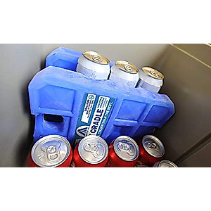 Arctic Ice Chillin' Cradle Series Ice Pack - Long Lasting High Performance X-Large (5 LBS) Ice Pack Curved Design for Sodas, Sports Drinks, Beer or Wine, Middle Divider, Freezes at 28 Degrees (2-Pack)