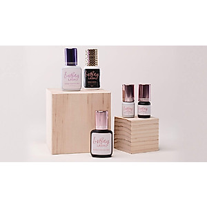 LivBay Lash Glue - Baby, Original Mini, Eyelash Adhesive, 4-6 Weeks Retention, 1 Second Dry Time, Professional Use Only, Black, 3ml