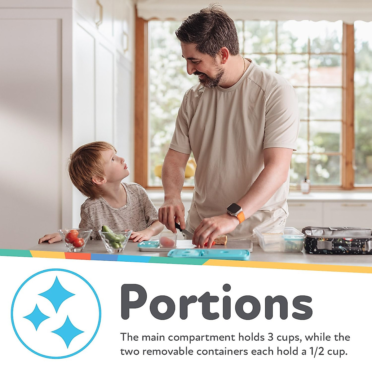 Nuby Insulated Bento Box Lunchbox, Girl