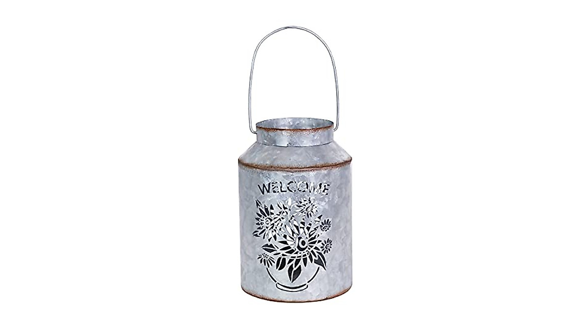 Exhart Solar Welcome Lantern - Charming Outdoor Décor