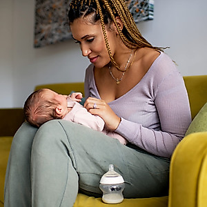 Tommee Tippee Closer to Nature Baby Bottle with 0-2 Mo. Newborn Pacifier - 5-Ounce