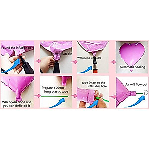 Ximkee 18 Inch Red Heart Foil Helium Balloons(10 PK) Valentines Day Wedding Engagement Decorations